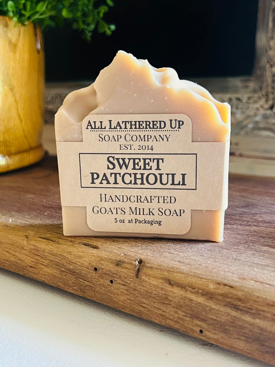 Sweet Patchouli Goats Milk Soap – All Lathered Up Soap Company